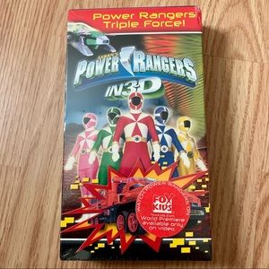 Power Ranger | Other | Vintage Power Rangers In 3d Vhs Tape Stickers ...
